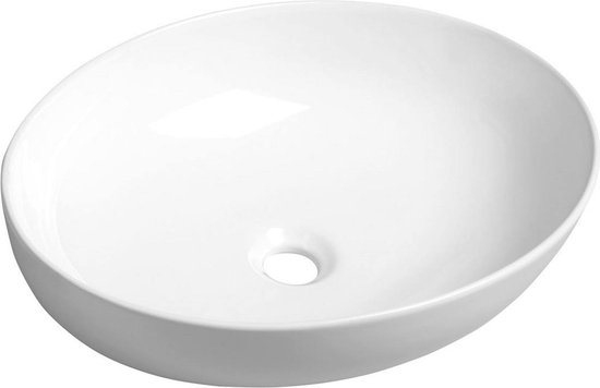 Opbouw waskom Sapho Ofelie 52x13x40 cm Keramiek Wit | bol