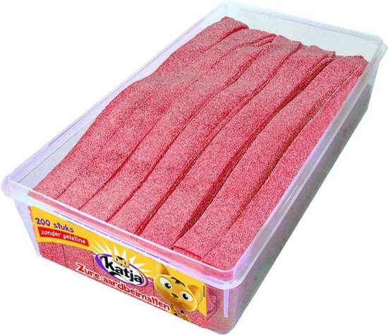 Katja zure aardbeimatten snoep - 200 stuks | bol