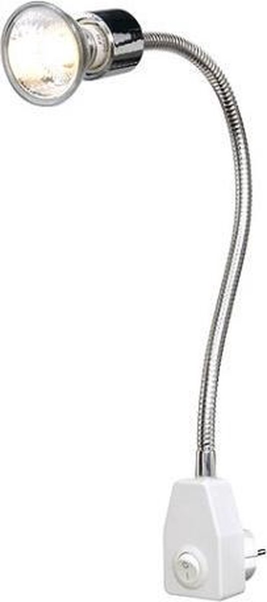 SLV Dio Flex Plug Stekkerlamp Spaarlamp, Halogeen GU10 50 W Chroom ...