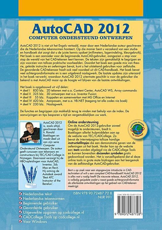 AutoCAD 2012 | 9789072487728 | Ronald Boeklagen | Boeken | bol