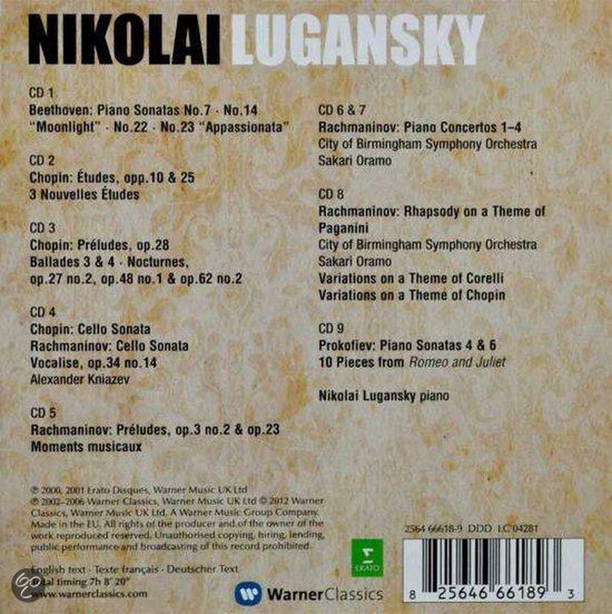 Chopin/Rachmaninov, Nikolai Lugansky | CD (album) | Muziek | bol.com