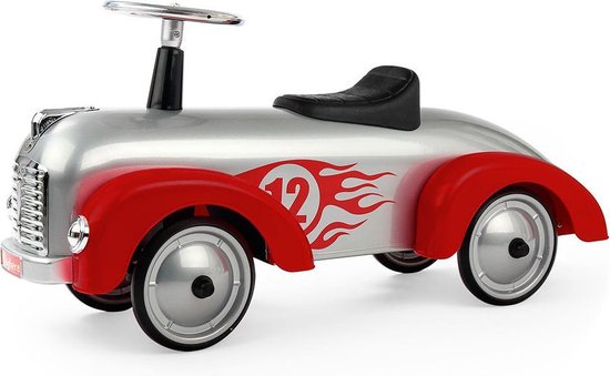 Baghera Speedster Retro Loopauto Silver Flame | bol.com