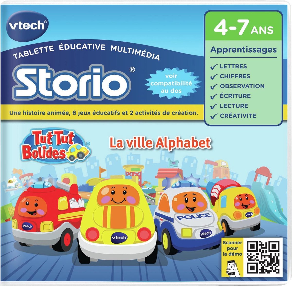 VTech Jeu Storio - La ville alphabet - Tut-Tut bolides | Games | bol