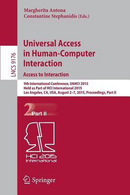 Universal Access in Human Computer Interaction Access to Interaction ...