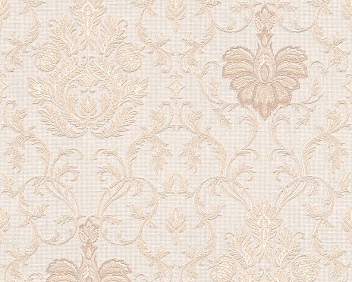 KLASSIEK ORNAMENTEN BEHANG - Beige Wit - AS Creation Belle Epoque | bol