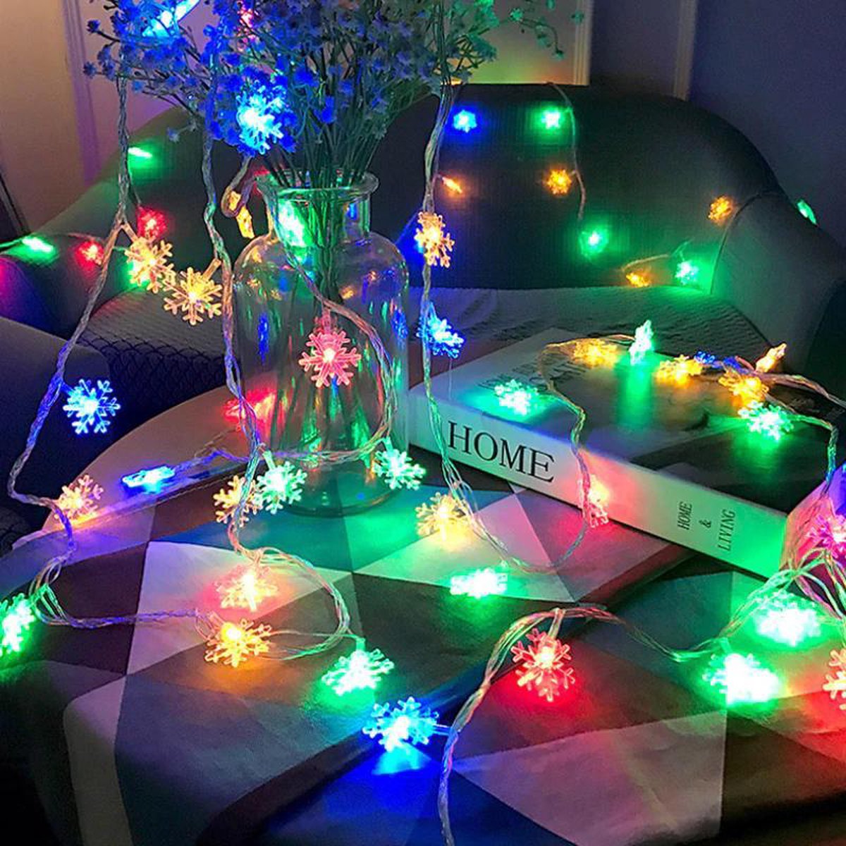 Kamer Kerst verlichting - Kerstboom Verlichting 10 Led Lichtjes - Multi ...