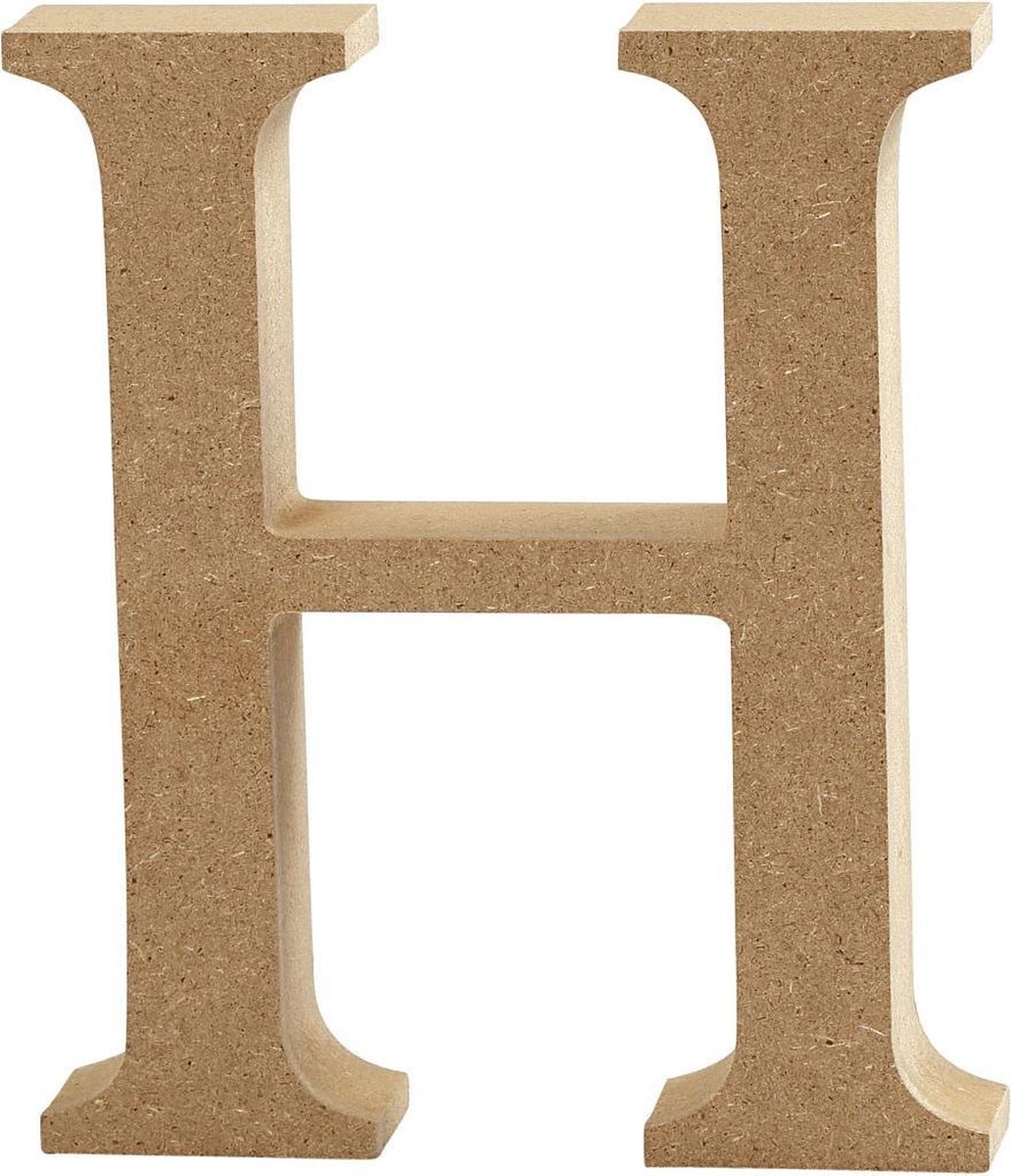 Creative Hoofdletter H Mdf 13 Cm | bol.com