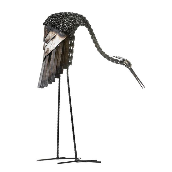 Zimbolic - Tuinbeeld - Reiger 73cm - Fairtrade & Duurzaam Recycled ...