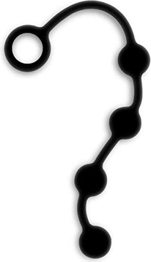 Nexus Excite Medium Silicone Anal Beads Black 1930