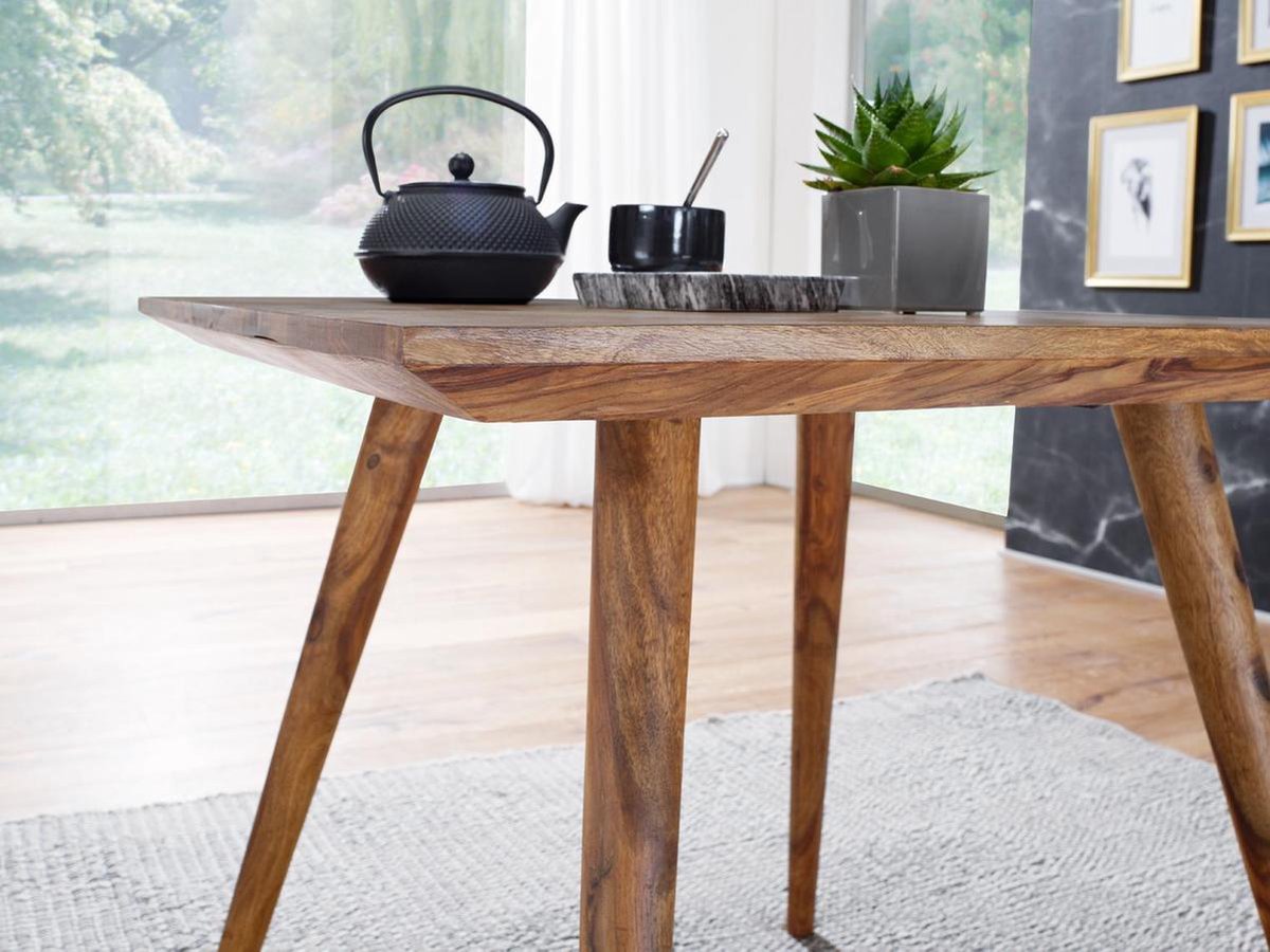 Nancy's Eettafel Mango Hout - Eettafels Woonkamer - Eettafel Hout 80 x ...