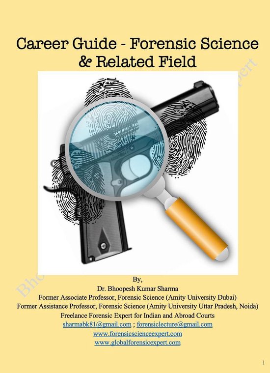 Career Guide- Forensic Science & Related Field (ebook), Dr. Bhoopesh ...