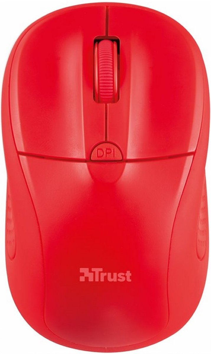 Trust Primo - Draadloze Mini Muis - Rood | bol.com