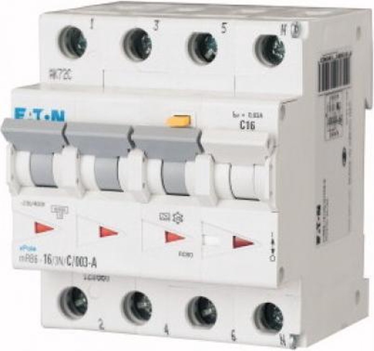 Eaton Automaat 16A C 4P 3-polig + N | bol.com