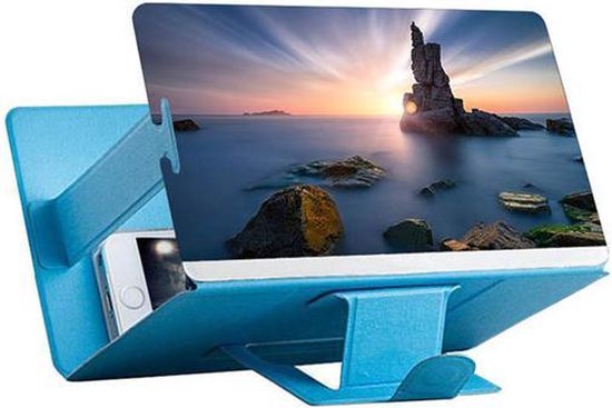 Loupe de téléphone 12,0 pouces bleu clair avec support pliable pour ...
