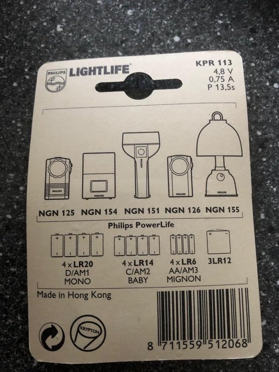 Philips Lightlife KPR-113 vervangingslampje | bol