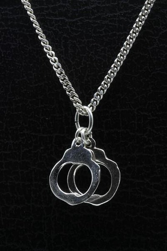 Zilveren Handboeien los ketting hanger | bol.com