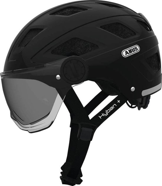 Helm ABUS Hyban+ smoke vizier black M (52-58cm) 72765 | bol.com