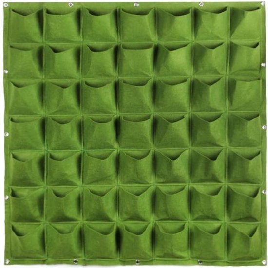 Verticale tuin 49 plantzakken - Groen - Vilt | bol