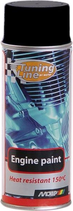 MOTIP Engine Paint MOTORLAK in Spuitbus Zwart | bol.com