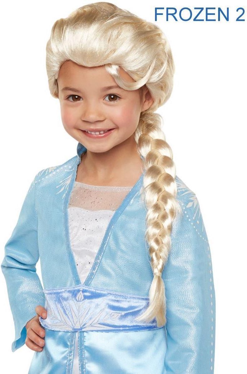 Frozen 2 Elsa wig Luxury Elsa dress girls with braid dresses | bol.com