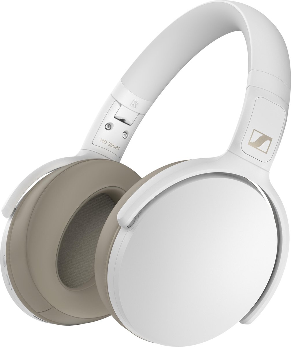 Sennheiser HD 350 BT - Draadloze over-ear koptelefoon - Wit | bol.com