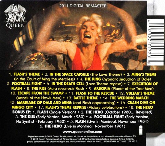 Flash Gordon (Deluxe Edition), Original Soundtrack | CD (album ...
