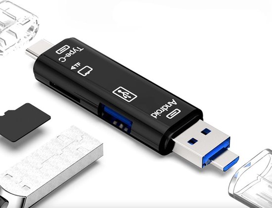 Medicca - 5 in 1 USB - Compacte USB Hub - USB Hub - Android USB ...