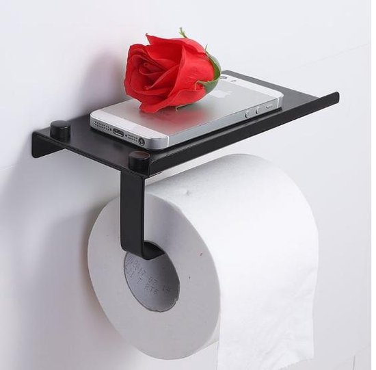 WiseGoods - Toiletrol Houder Met Telefoonhouder - WC Rol Houder Met ...