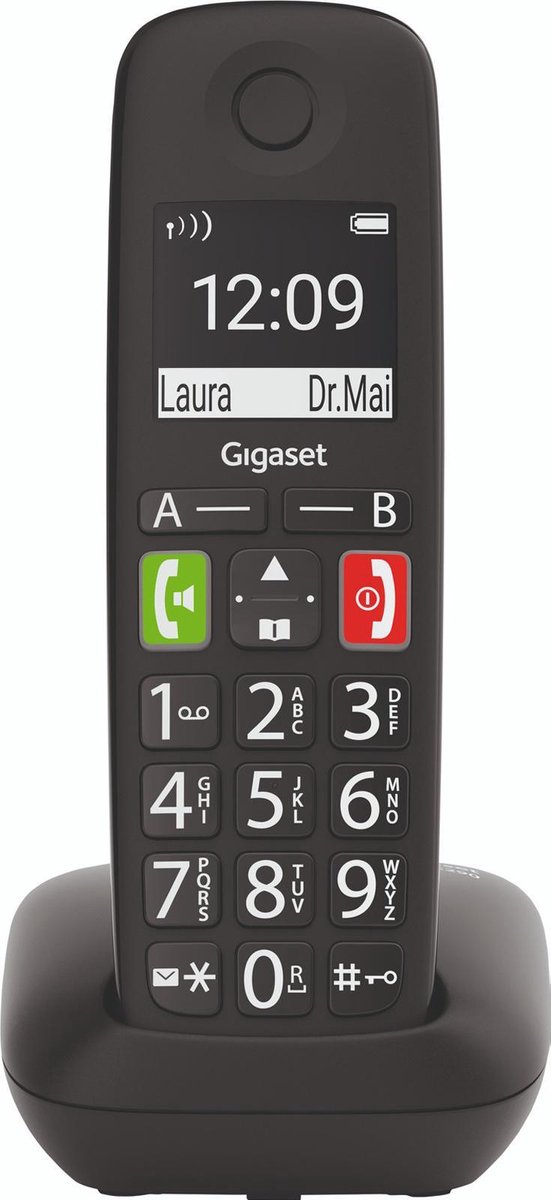 Gigaset DECT telefoon E290M (Zwart) | bol