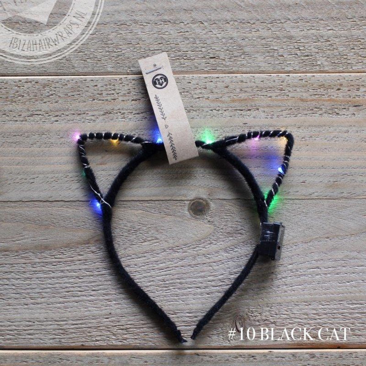 Led Haarband Cat ZWART - Kerst haarband - Carnaval haarband - Diadeem ...