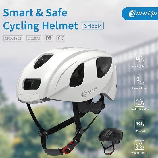 bol.com | Smart4u helmet | Slimme helm |helm | fietshelm|helm met val alarm