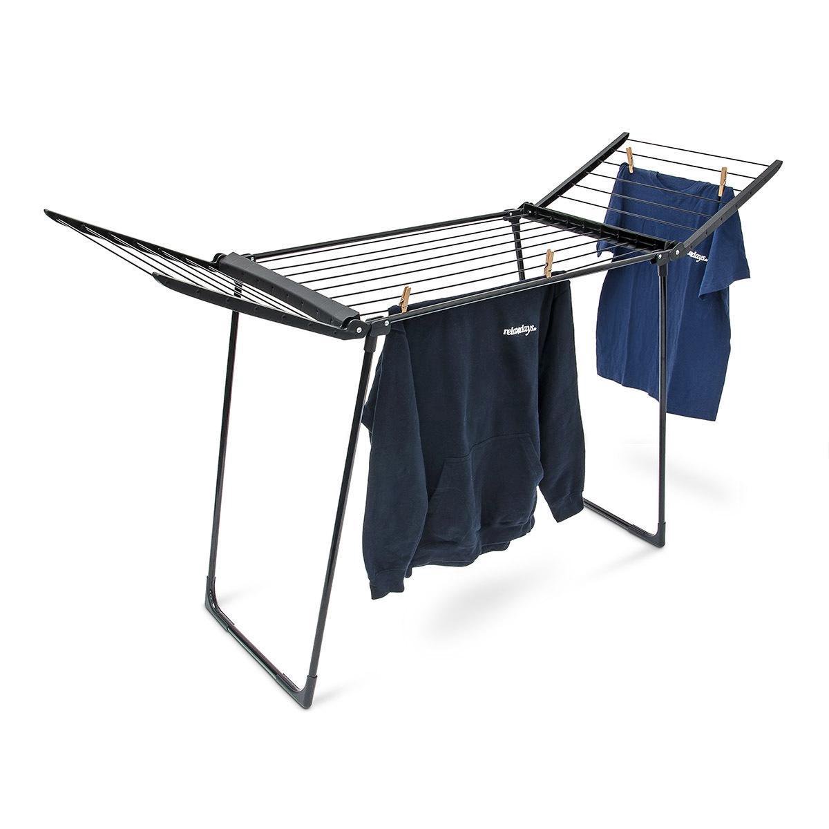 relaxdays Droogrek opklapbaar - Staand wasrek - Wasdroogrek - Droog rek ...