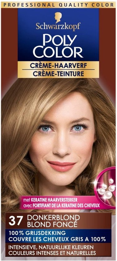 Poly haircolor creme haarverf 37 - donkerblond | bol.com