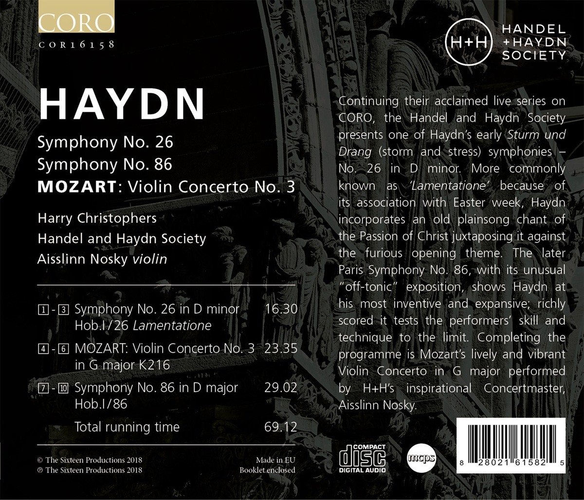 Händel And Haydn Society, Harry Christophers - Haydn: Symphonies Nos. 26 & 86 (CD),... | bol.com