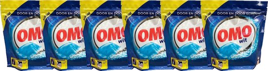 OMO - Wasmiddel Pods - Wit - 6 x 12 pods (72 Wasbeurten ...