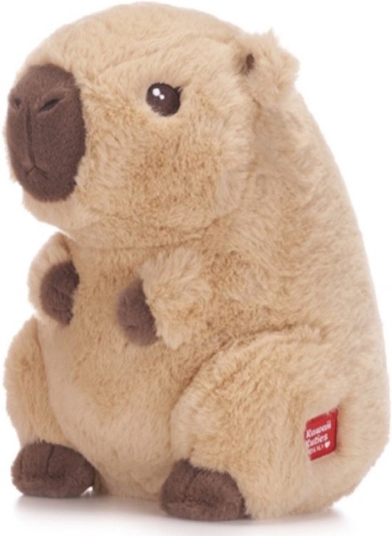 Capybara (Beige) Pluche Knuffel 26 cm - Grote Capibara Rugtas Knuffels - Knuffeldier... | bol