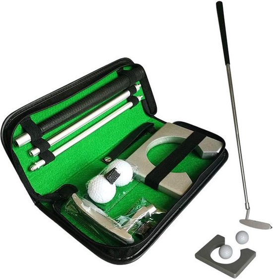 Golf Putter Kit met Ball Hole-Cup voor Indoor en Reizen Oefeningen met ...
