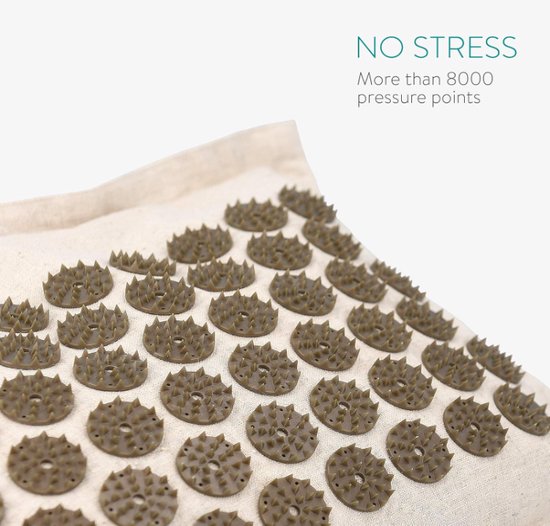 Spijkermat Set met Spijkerkussen - Acupressuur Mat - Spijkerbed ...