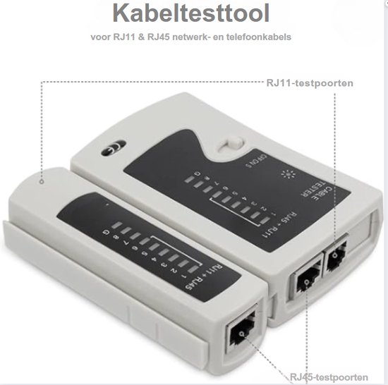 Kabeltester - Kabelzoeker - Met toongenerator - Circuittester | bol