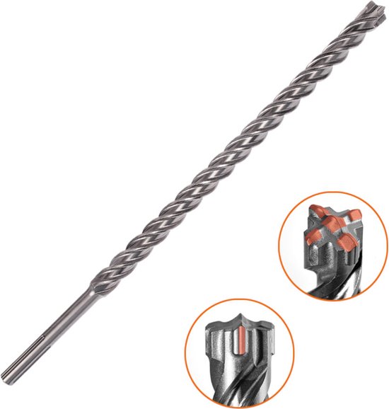 Hamerboor, SDS MAX 16 x 800 / 920mm, 4-snijder | bol