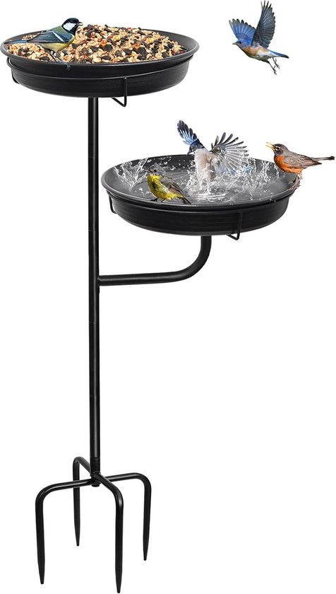 Vogelbad voederschaal waterplaats staand vogelbad voor wilde vogels ...