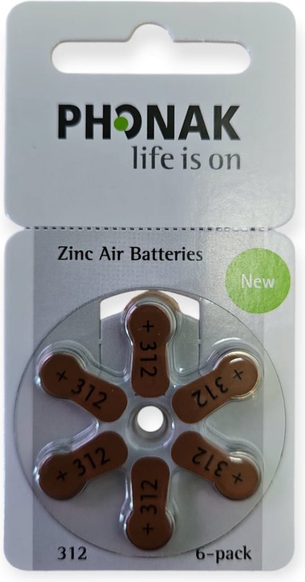 Phonak P312 hoortoestel batterij | bol