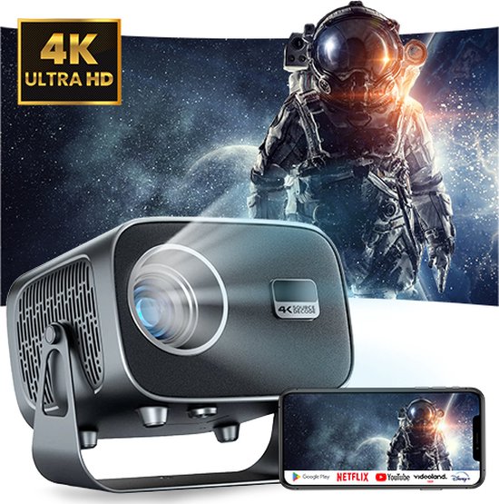 Biem It - K1 Pro Mini Beamer - Projector - Inclusief HDMI kabel - 4K ...