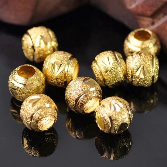 WiseGoods Luxe Kralenset Metaal 8mm - DIY Kralen Set - Hobby Bedels - Sieraden -... | bol