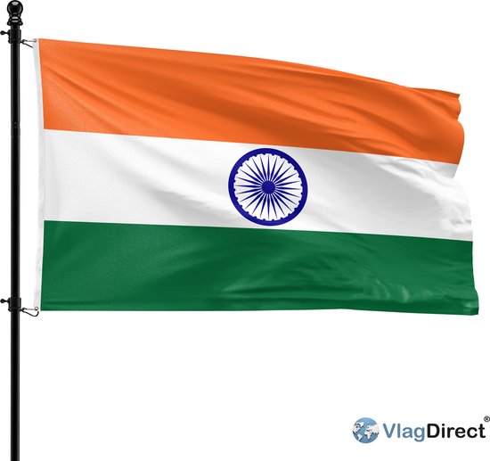 VlagDirect - Indiase vlag - India vlag - 90 x 150 cm. | bol
