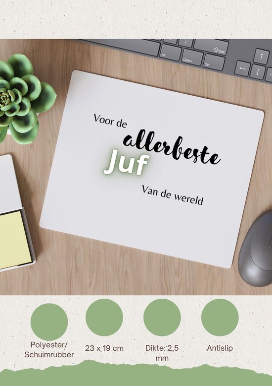 Akyol - voor de allerbeste juf van de wereld Muismat - Juf - de beste ...