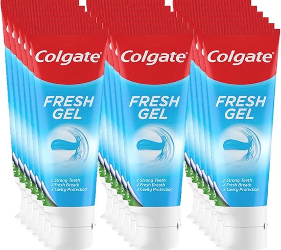 Colgate Tandpasta Blue Fresh Gel - Voordeelverpakking 18 x 75 ml | bol