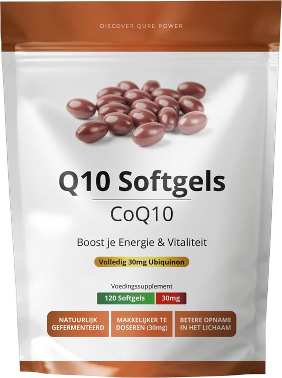 Q10 Capsules 120 Stuks 30mg Q10 Uniquinon | Hoogwaardige CoQ10 ...