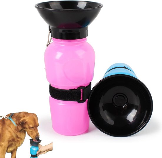 Handige Draagbare Waterfles voor Honden en Katten, 500 ml, Met ...