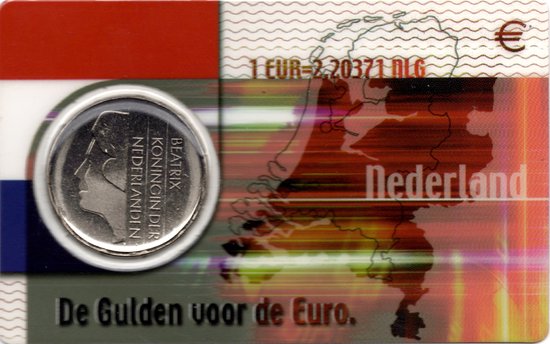 Nederland Coincard 2001 - "De gulden voor de Euro" | bol